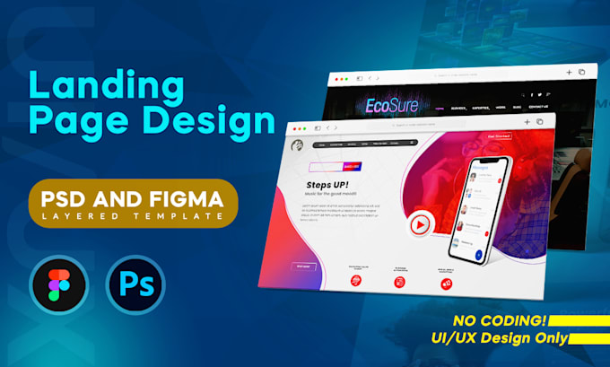 Design psd and figma web template design by Artisanhr | Fiverr