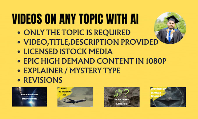 Create explainer videos on any topic with ai by Chanakadil | Fiverr