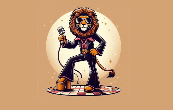 Make modern lion king fuky mascot logo by Donny_lake | Fiverr