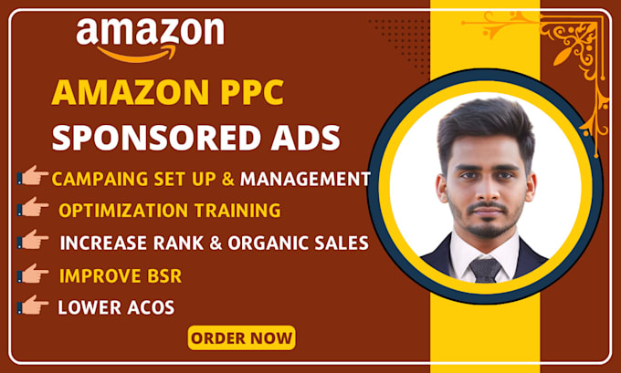 Setup optimize and manage amazon ppc ad campaign for amazon sponsored ads by Rasel00r | Fiverr