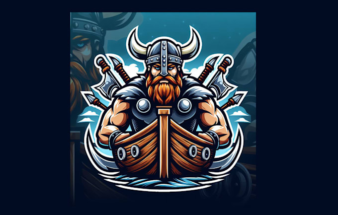 Design modern viking ship mascot logo by Asmit_take | Fiverr