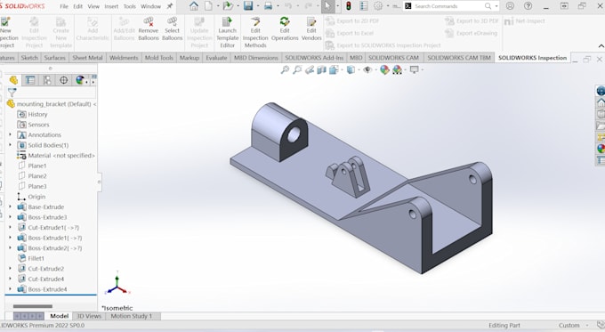 Create 3d models, assemblies, and drawings using solidworks by Drshn ...