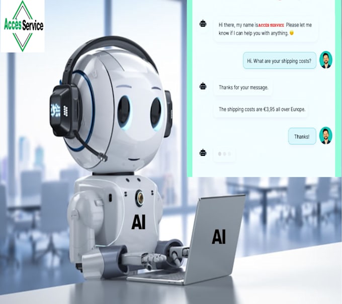 Create an ai chatbot for your company by Salamabdou | Fiverr