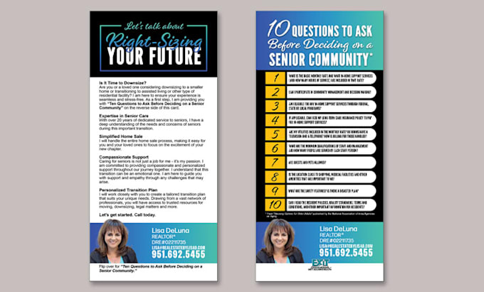 Design a rack card for your business by Maneeshaj | Fiverr