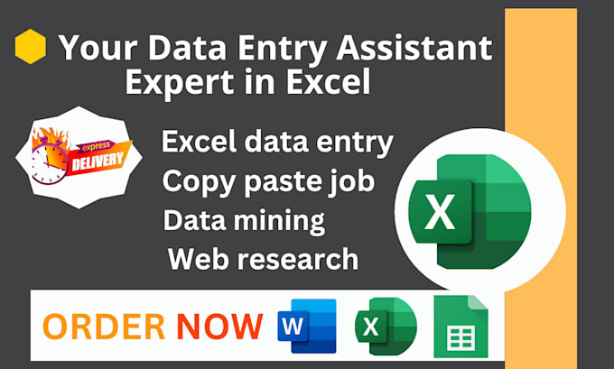 Do excel data entry, typing, copy paste, web research, web scraping by Shahadathoss659 | Fiverr