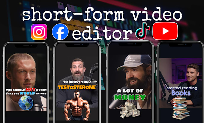 Be your short form video editor for tiktok, youtube shorts and ...