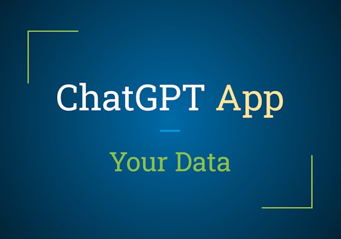 Create a chatgpt webapp that talks to your data by Chosendev | Fiverr