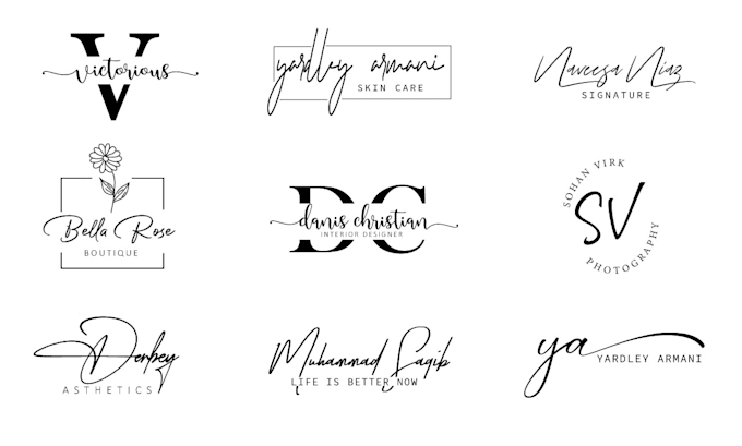 Make classy signature logo by Sofia_cw | Fiverr