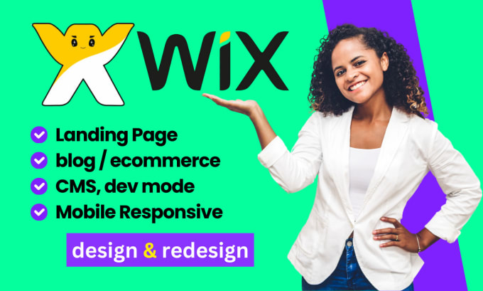 Develop wix website design wix redesign website wix landing page wix ...