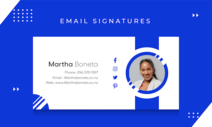 Do creative, modern and clickable html email signatures by Studnart ...