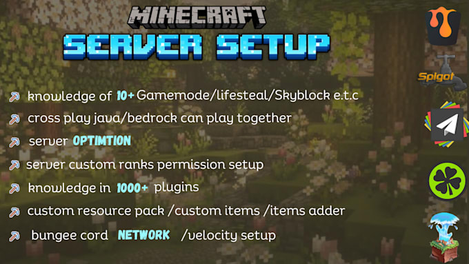 Make your professional minecraft server by Abdullahislam7 | Fiverr