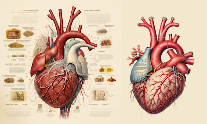Design medical anatomy scientific illustration, biomedical diagram with ...