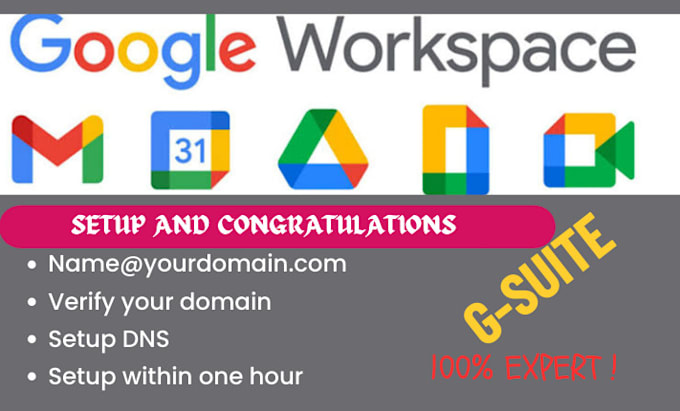 Do g suite configure setup gsuite email, fix google workspace, gsuit problems by Fahid024 | Fiverr