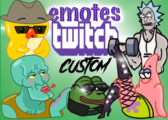 Make amazing twitch emotes and sub badges in bulk for you by Zebra_luna ...