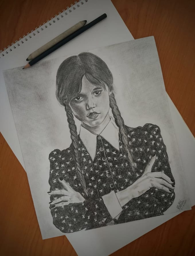 Draw pencil sketch portrait from photo and make time lapse by Elite_mc ...