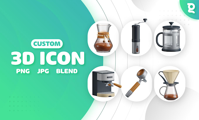 Create custom 3d icon for ui, web, or app by Diambergerak | Fiverr
