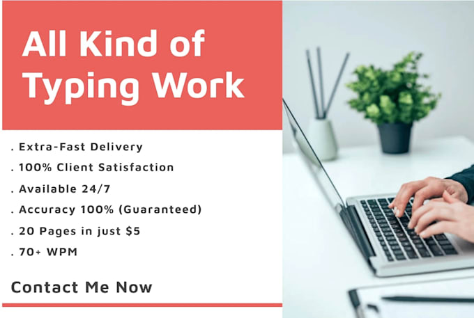 Do accurate and fast typing in affordable rates by Pewdiepieoff107 | Fiverr