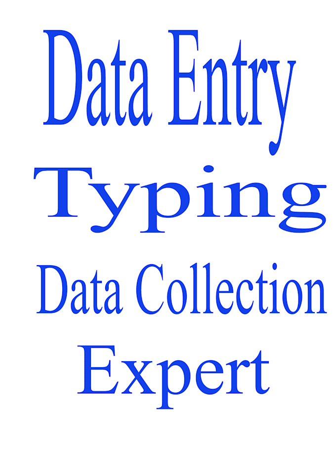 Data entry, typing job by Jr_rubel | Fiverr