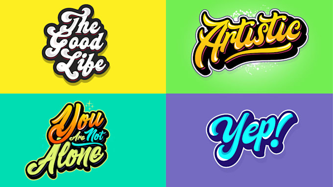 Do hand lettering typography logo and creative custom t shirt design by ...