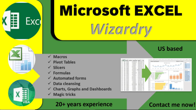 Develop excel vba macros, formulas and pivot tables by Matiovartin | Fiverr