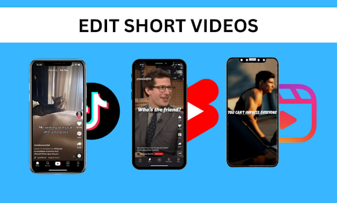 Edit short videos for tiktok, instagram reels, youtube shorts by Apexvideoedits | Fiverr
