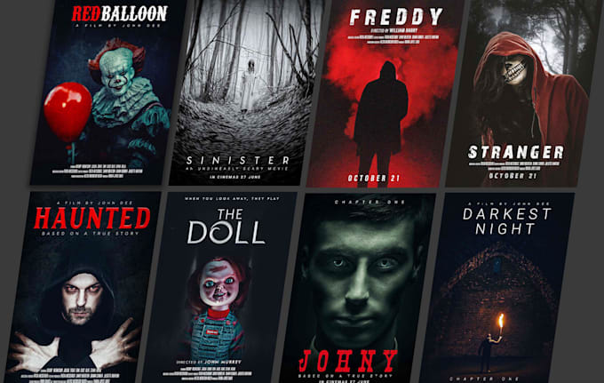 Create a professional horror movie poster design by Samiha_islam28 | Fiverr