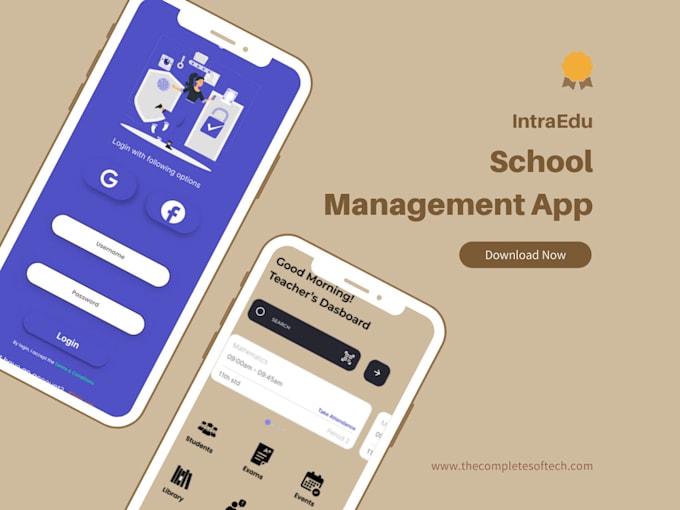 Develop a school management system for both android and ios by ...