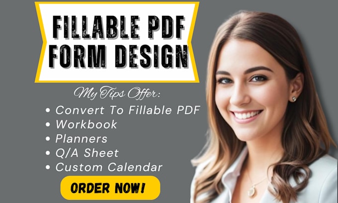 Create or redesign fillable pdf forms flipbook workbook with attractive ...