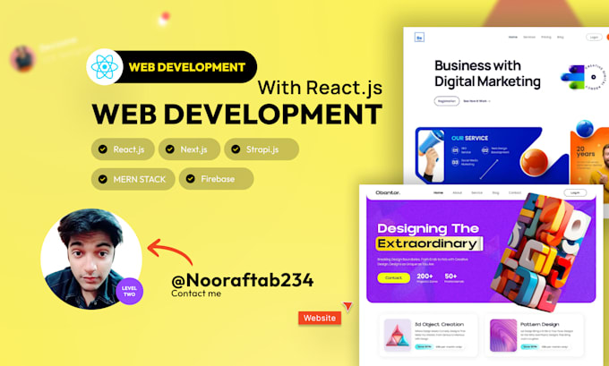 Your react js and next js developer by Nooraftab234 | Fiverr
