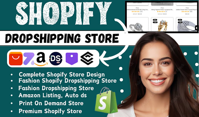 Design and redesign shopify store, shopify dropshipping store ,shopify ...