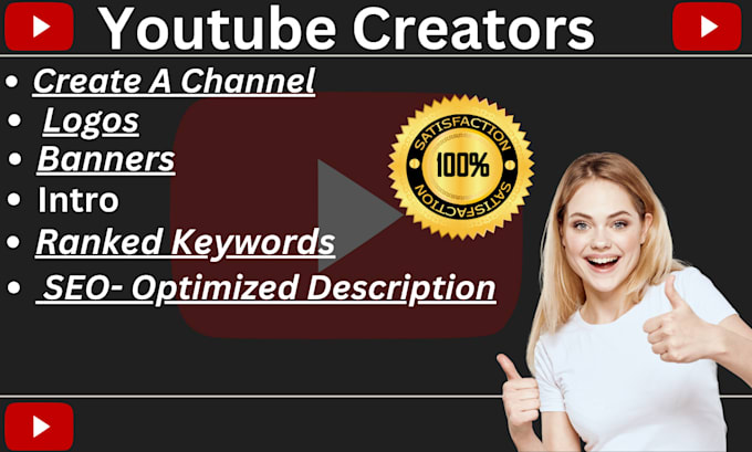 Crafting youtube channels with logo banners and engaging intro outro by ...