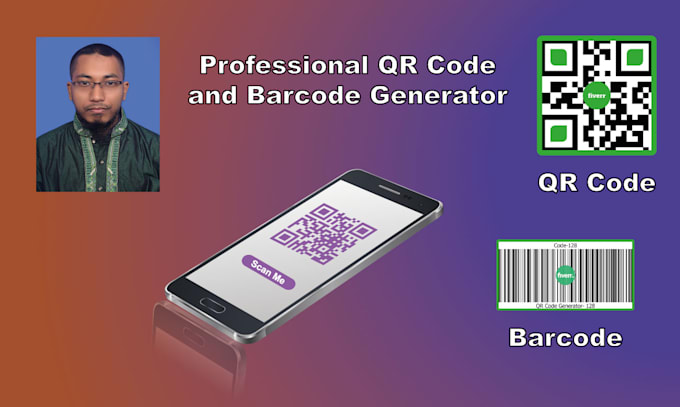 Create custom qr code and barcode generators for your needs by Rakiurrahman97 | Fiverr