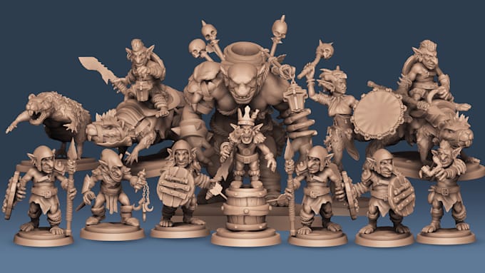 Create printable 3d models for your tabletop games by Vladi_arts | Fiverr