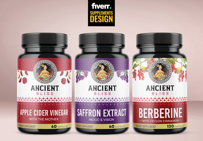 Create a professional and custom supplement label design by Sultan ...