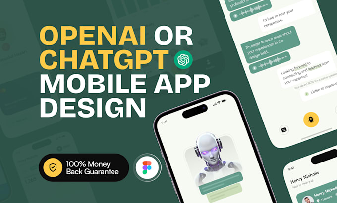 Design chatgpt, chatbot or open ai mobile app ui ux by Mhmanik02 | Fiverr