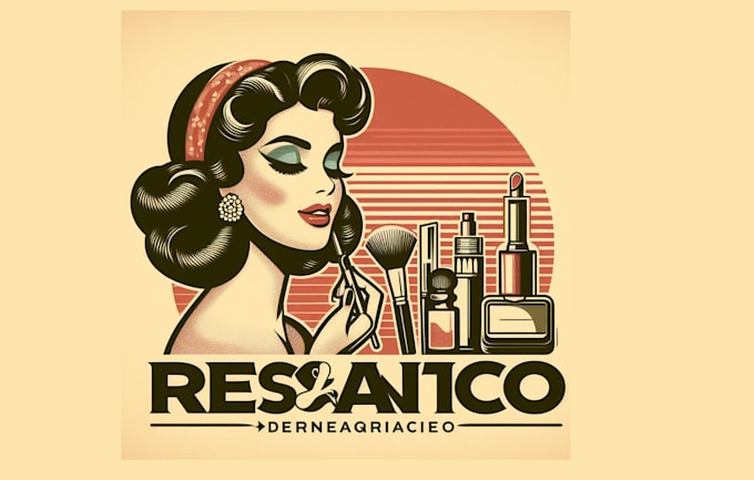 Design eye catchy retro vintage gril makeup logo in 12 hours by Taney ...