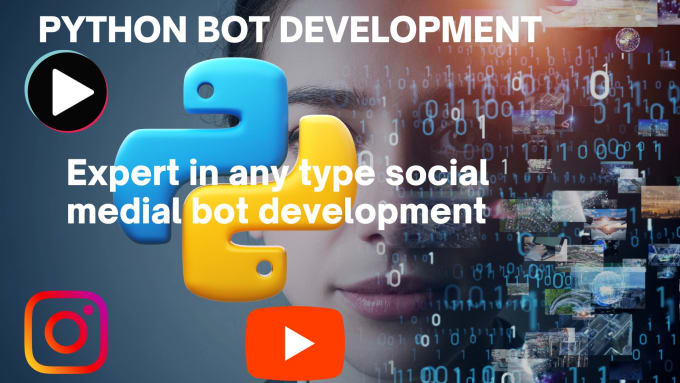 Create Custom Tiktok Bot Youtube Bot Instagram Bot Twitch Bot In Python By Japhetbot Fiverr