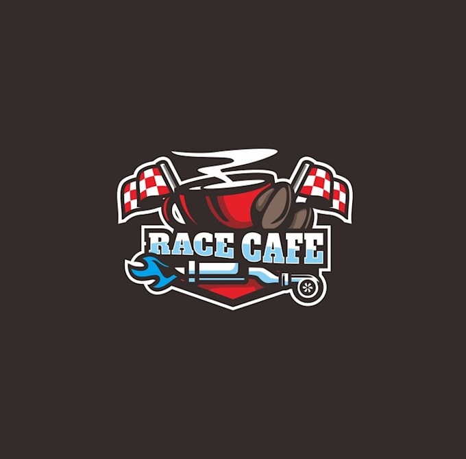 Design enhance existing race cafe logo by Taj_morrison | Fiverr