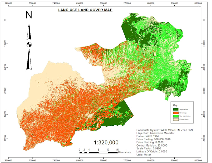 Create gis and remote sensing maps for your project by Vincentchepkwon | Fiverr