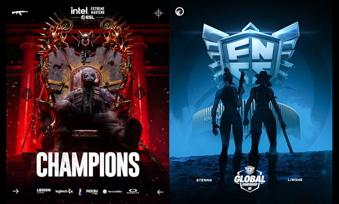 Professional 3d esports social media posters by Birchgodzn | Fiverr