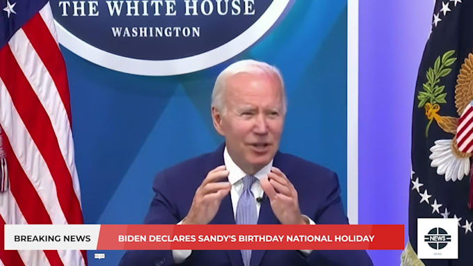 Make a custom joe biden birthday greeting video by Pixie_pixie | Fiverr