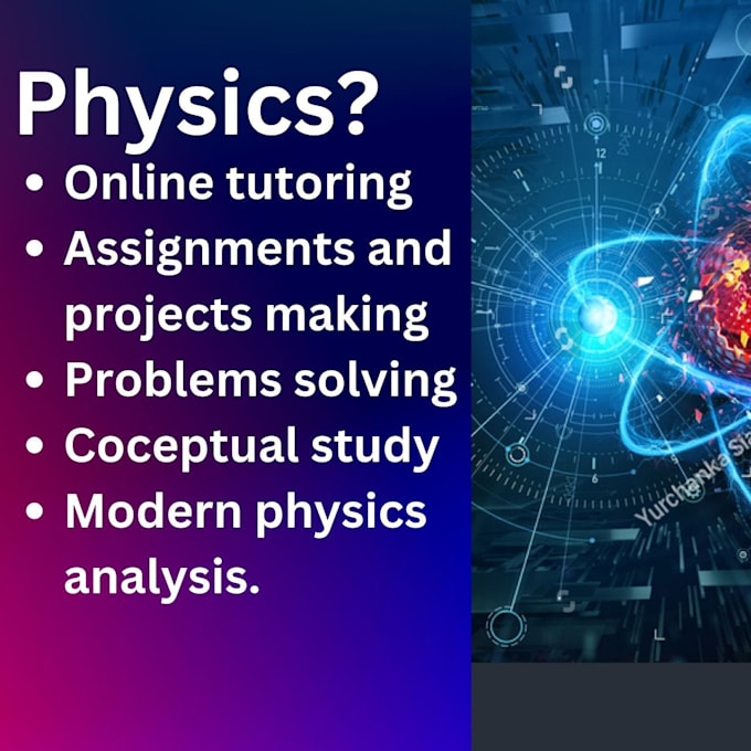 Do physics problems, assignment and projects by Maleeha__khalid | Fiverr