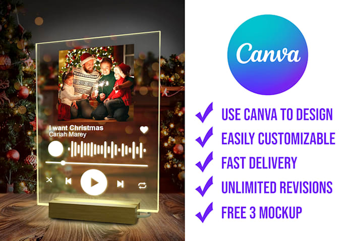 Be using canva to design custom acrylic plaque for shineon by Beoteam ...
