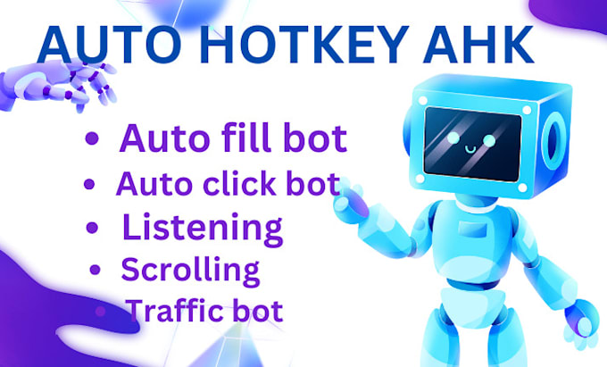 Auto fill bot, auto bot click, listening, scrolling, bot traffic ...