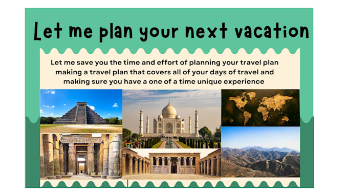 Travel planner planning your next trip by Thanody | Fiverr