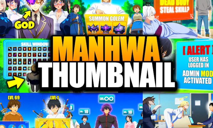 Make professional manhwa recap thumbnail by Itzmeh | Fiverr