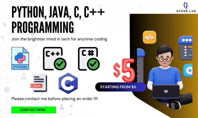 Do Java Cpp Python Programming Tasks By Gayan R Fiverr