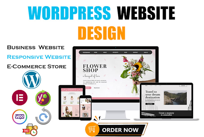 Design and develop a wordpress website with responsive web design your ...