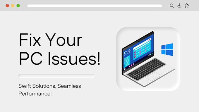 Swiftly fix and repair any issue on your windows laptop or pc by Patricktech | Fiverr