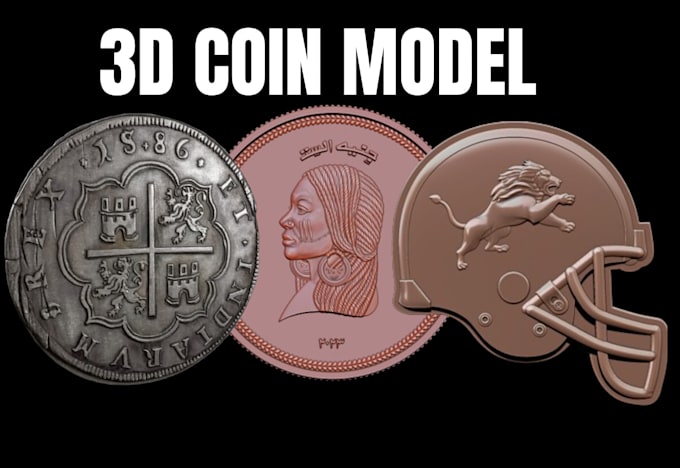 Create 3d bas relief model, 3d printing coin, cnc design or 3d sculpting for you by Tur_studio ...